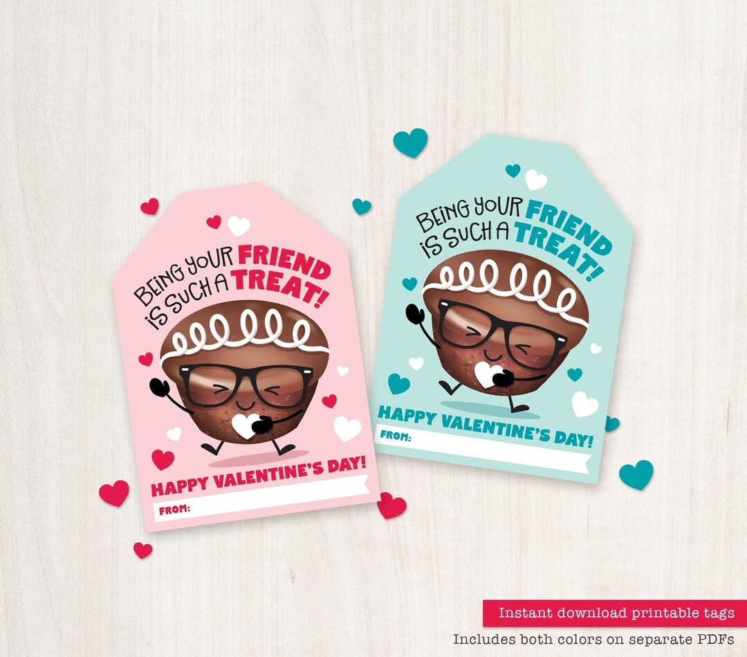 Printable Valentine Treat Tags Valentine Gifts for Kids Chocolate ...