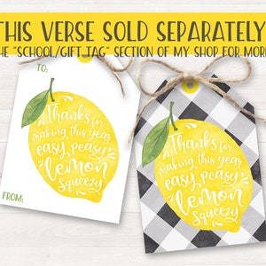 Teacher Appreciation Gift Tag PRINTABLE End of Year Teacher Gift ...