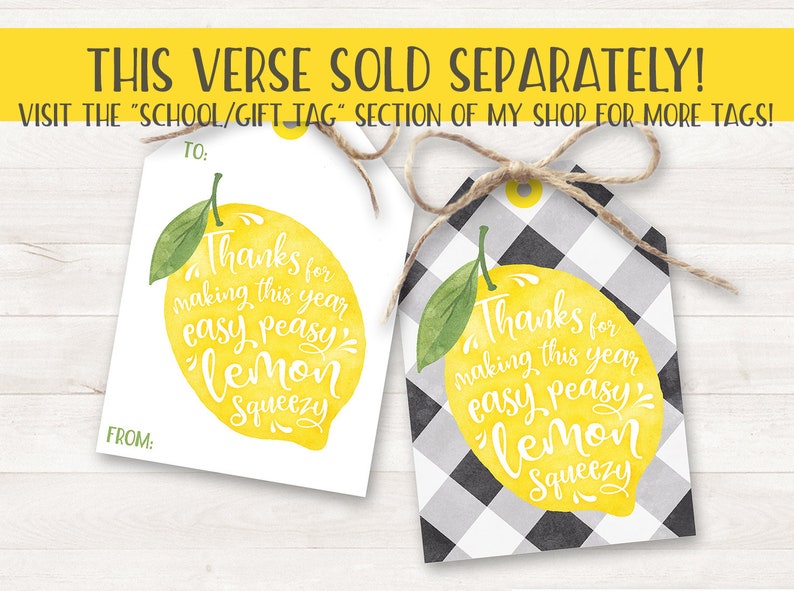 Teacher Appreciation Gift Tag PRINTABLE End of Year Teacher - Etsy