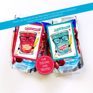 Printable Snack Tag Classroom Treat Tag Good Luck Gift Testing Day Test ...