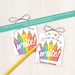 Back to School Printable Gift Tags for Classroom First Day of School ...