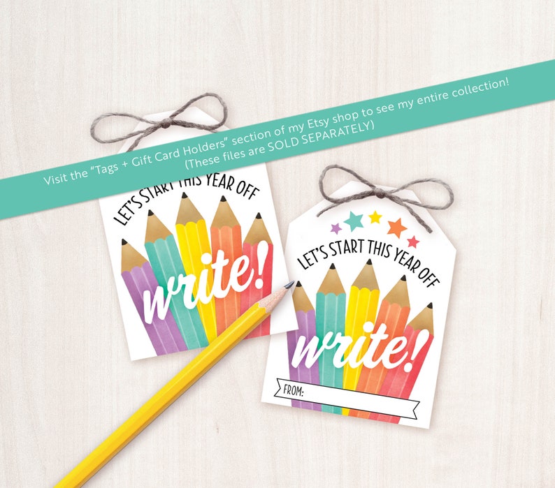 Back to School Printable Gift Tags for Classroom First Day of School ...