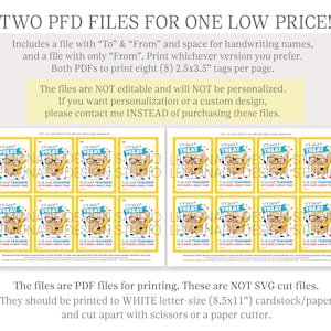 Back to School Printable Treat Tag From Teacher Welcome Students Open ...