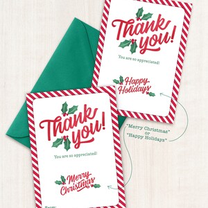 PRINTABLE Christmas Gift Card Holder Holiday Gift for Teacher Thank You ...