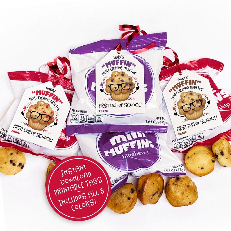 Printable Back to School Gift Tags for Students Snack Tag - Etsy