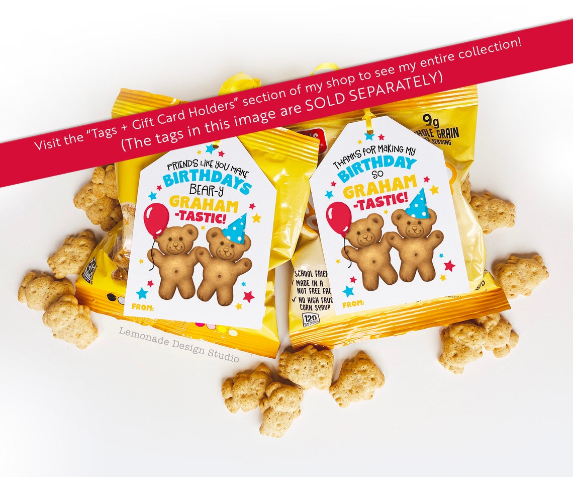 Printable Birthday Treat Tag Classroom Birthday Treat Prepackaged Party ...