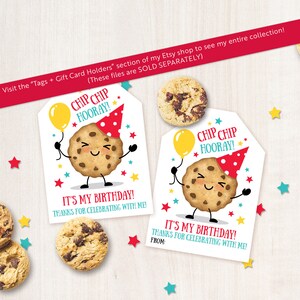 Printable Birthday Treat Tag Classroom Treat Bag Mini Muffins Snack ...