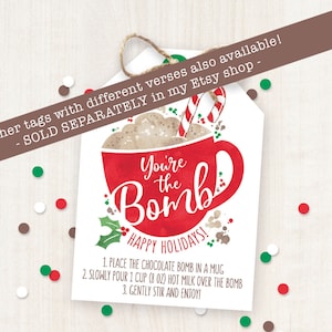 Printable Hot Chocolate Bomb Tags Printable Hot Cocoa Bomb Tags ...