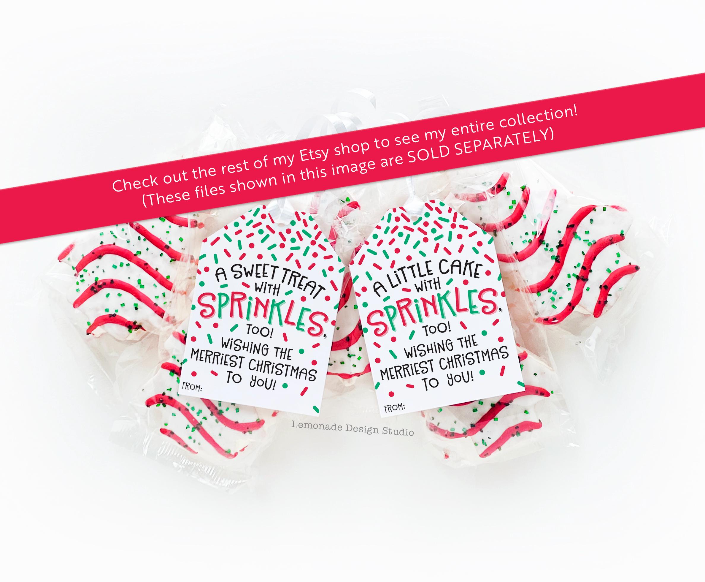 Printable Holiday Treat Tags Classroom Treat Bag Christmas Tags ...