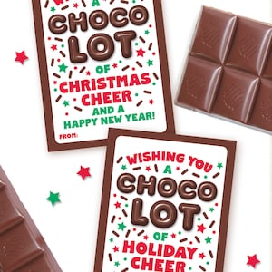Printable Christmas Chocolate Tag Classroom Treat Bag Hot Chocolate ...
