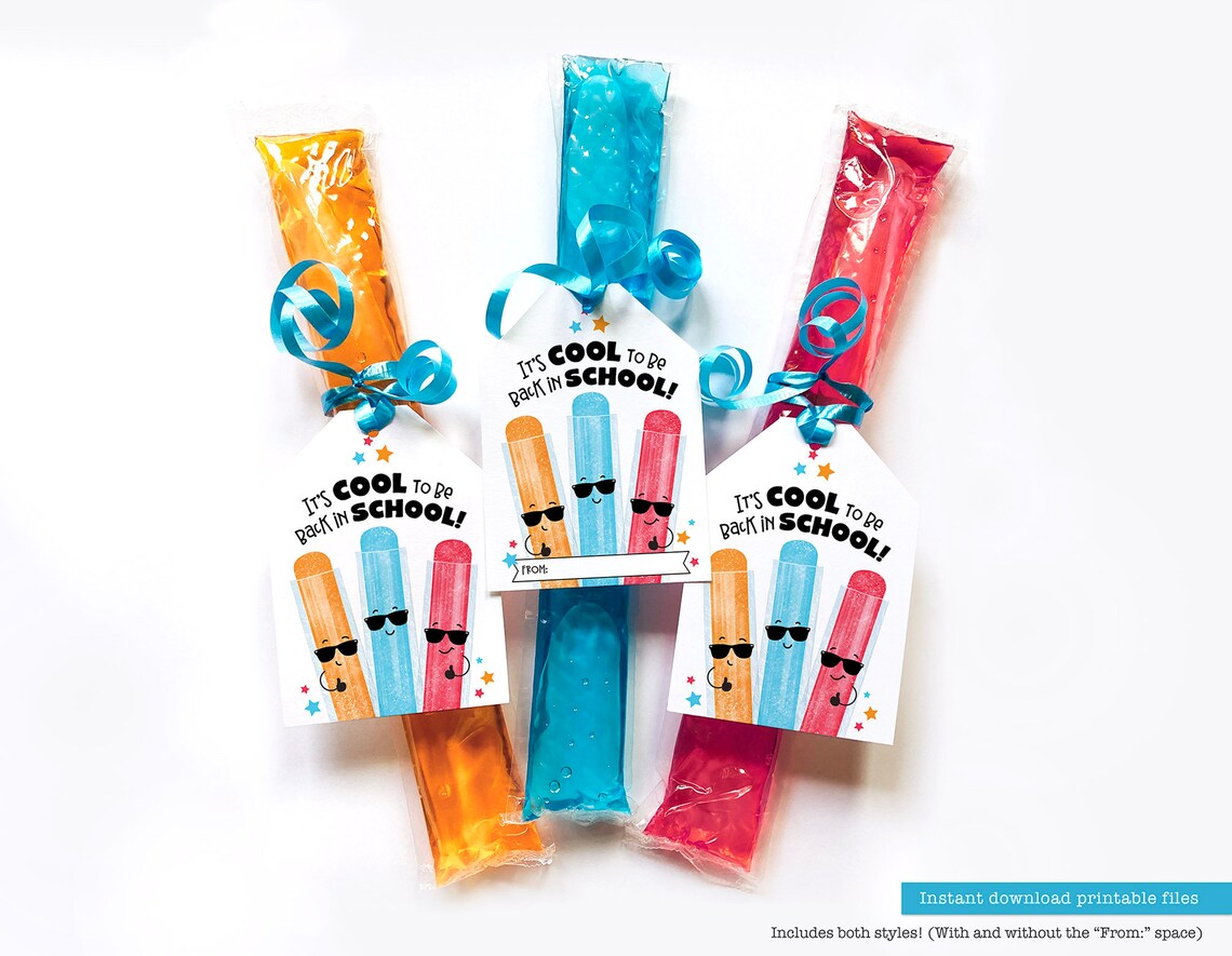 Back to School Printable Tag Classroom Treat Tag First Day of - Etsy