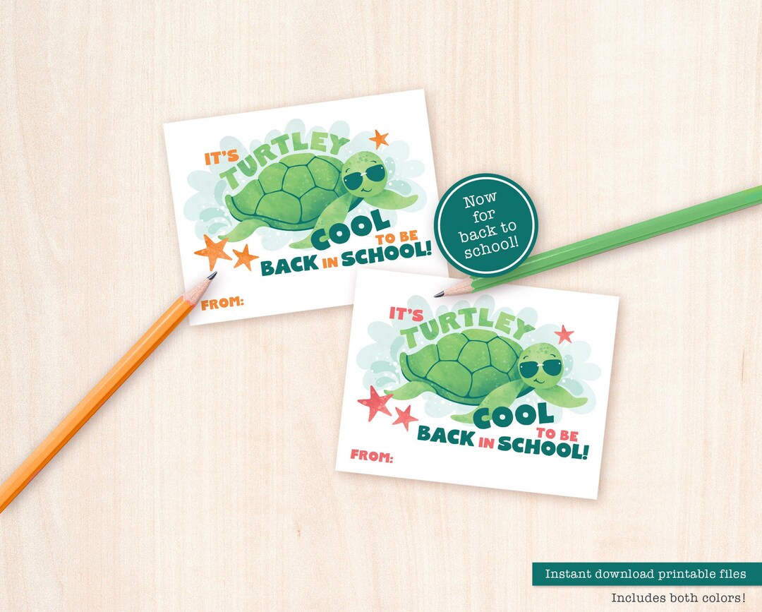 PRINTABLE Back to School Gift Tags for Students First Day of School ...