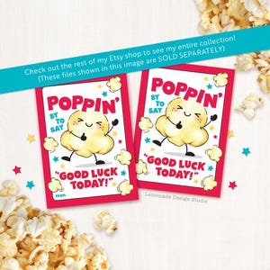 Printable Testing Day Treat Tag Classroom Donut Tag Good Luck Card Gift ...