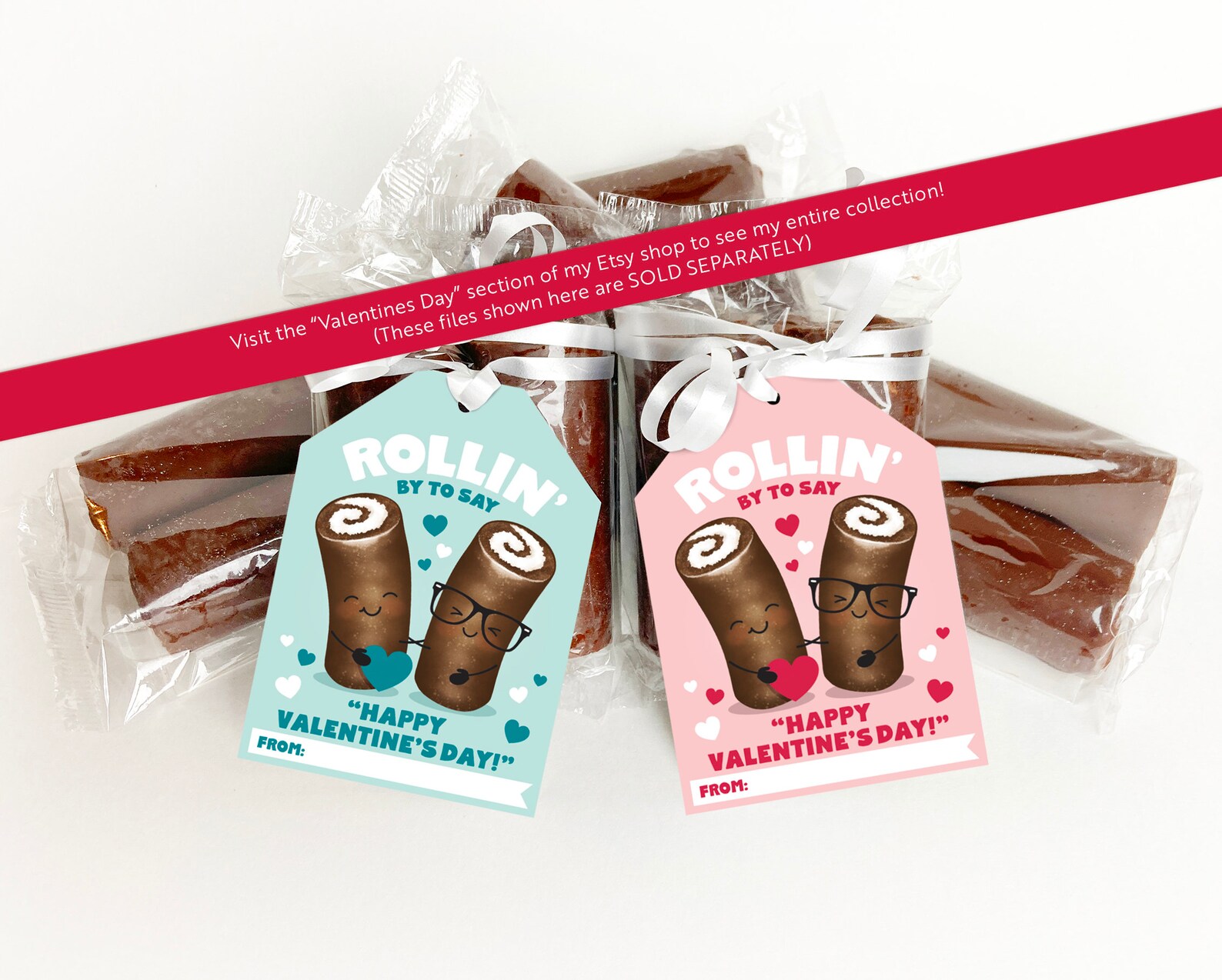 Printable Valentine Treat Tags Valentines Day Cards for Kids Gifts ...