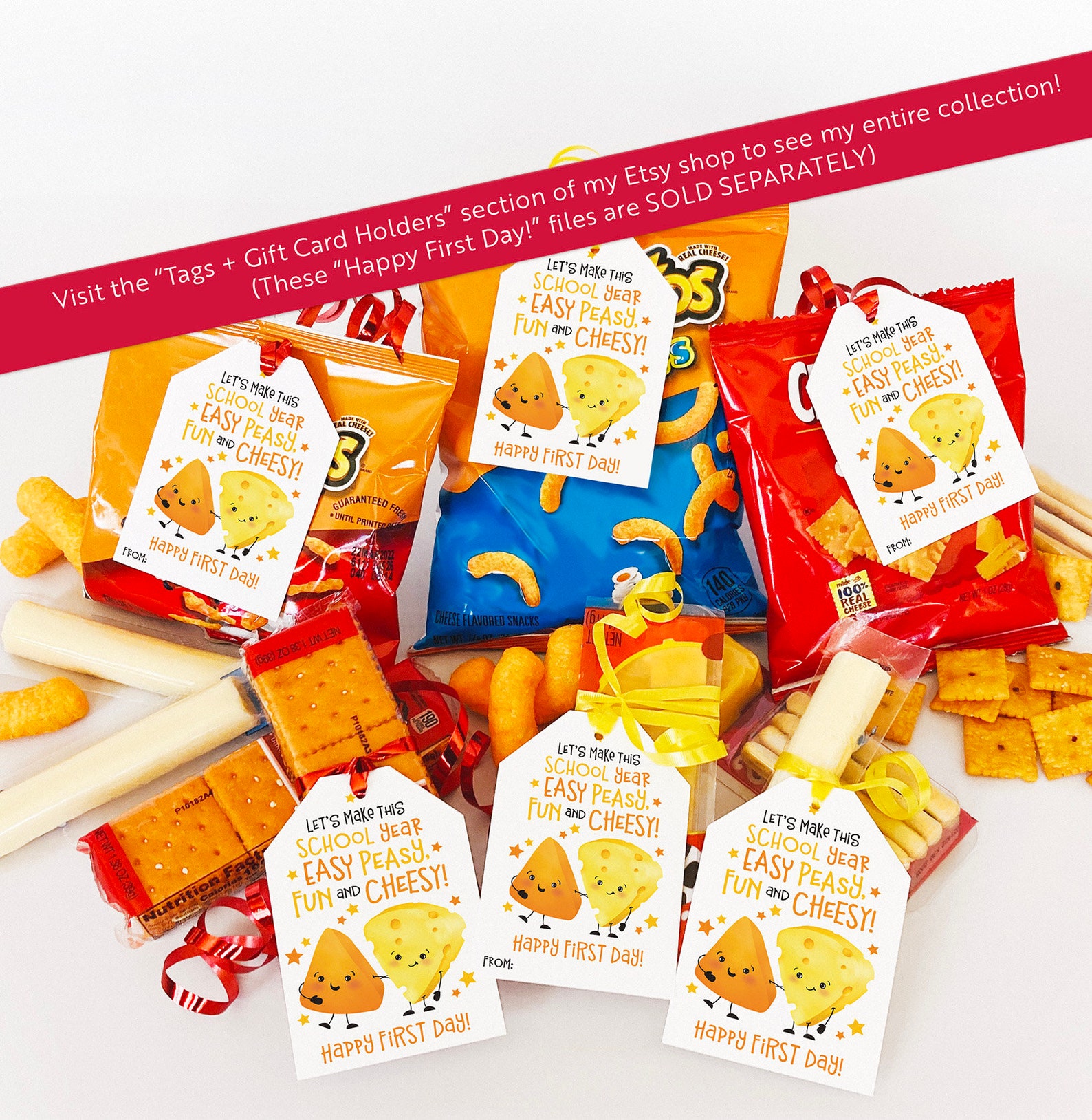 Printable Back to School Gift Tags for Students Snack Tag Classroom ...