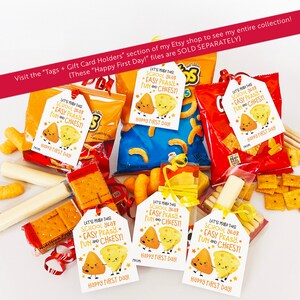 Printable Back to School Gift Tags for Students Snack Tag Classroom ...