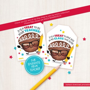 Printable First Day of School Classroom Treat Tag Berry Fruit Snacks ...