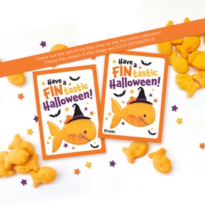 Halloween Trick or Treat Printable Tag Classroom Treat Tag Halloween ...