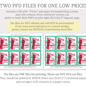 Printable Good Luck Treat Tag Fruit Rolls Fruit Snack Roll Ups Tags ...