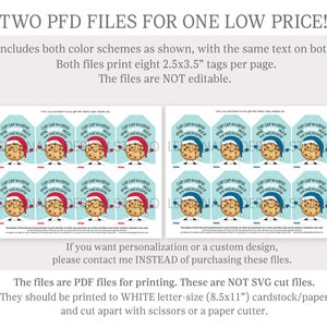 Printable Holiday Treat Tags Classroom Treat Bag Christmas Tags ...