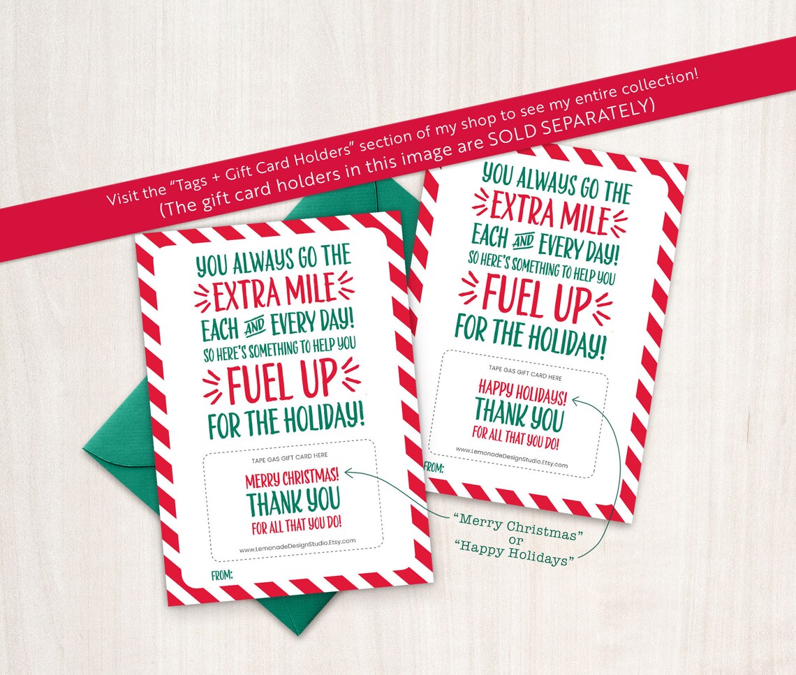 PRINTABLE Holiday Gift Card Holder Thank You Snow Much Christmas Gift ...