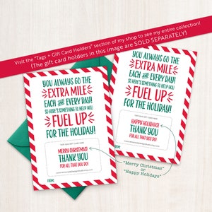 PRINTABLE Christmas Gift Card Holder Holiday Gift for Teacher Thank You ...