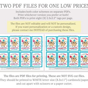 Printable Happy Birthday Treat Tag for Crispy Rice Treats Classroom ...