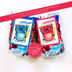 Last Day of School Printable Tag Classroom Treat Tag Friend Chip Bag ...
