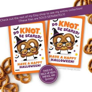 Printable Halloween Tags Trick or Treat Bag Chocolate Chip Cookie Tags ...