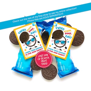 Printable You're One Smart Cookie Classroom Treat Tag Gift Tag Testing ...