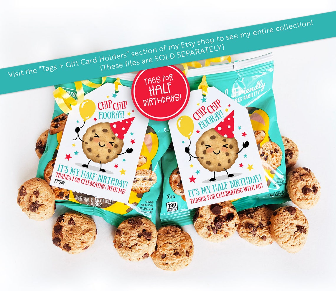 Printable Birthday Snack Tag Classroom Birthday Treat Tag - Etsy