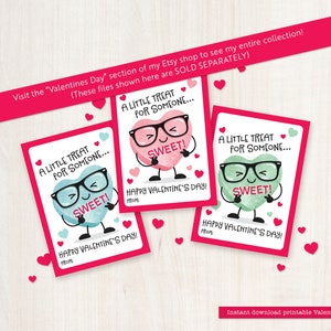 Conversation Hearts Valentine Tags Printable Kids Classroom Valentine ...