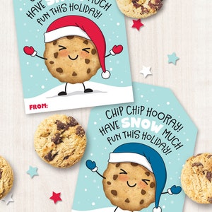 Printable Holiday Treat Tags Classroom Treat Bag Christmas Tags ...