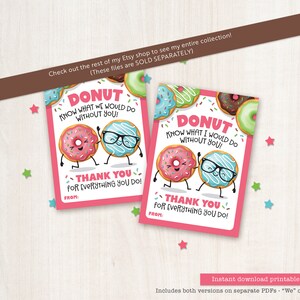Printable Donut Tags Classroom Birthday Treat Tags Doughnut Birthday ...