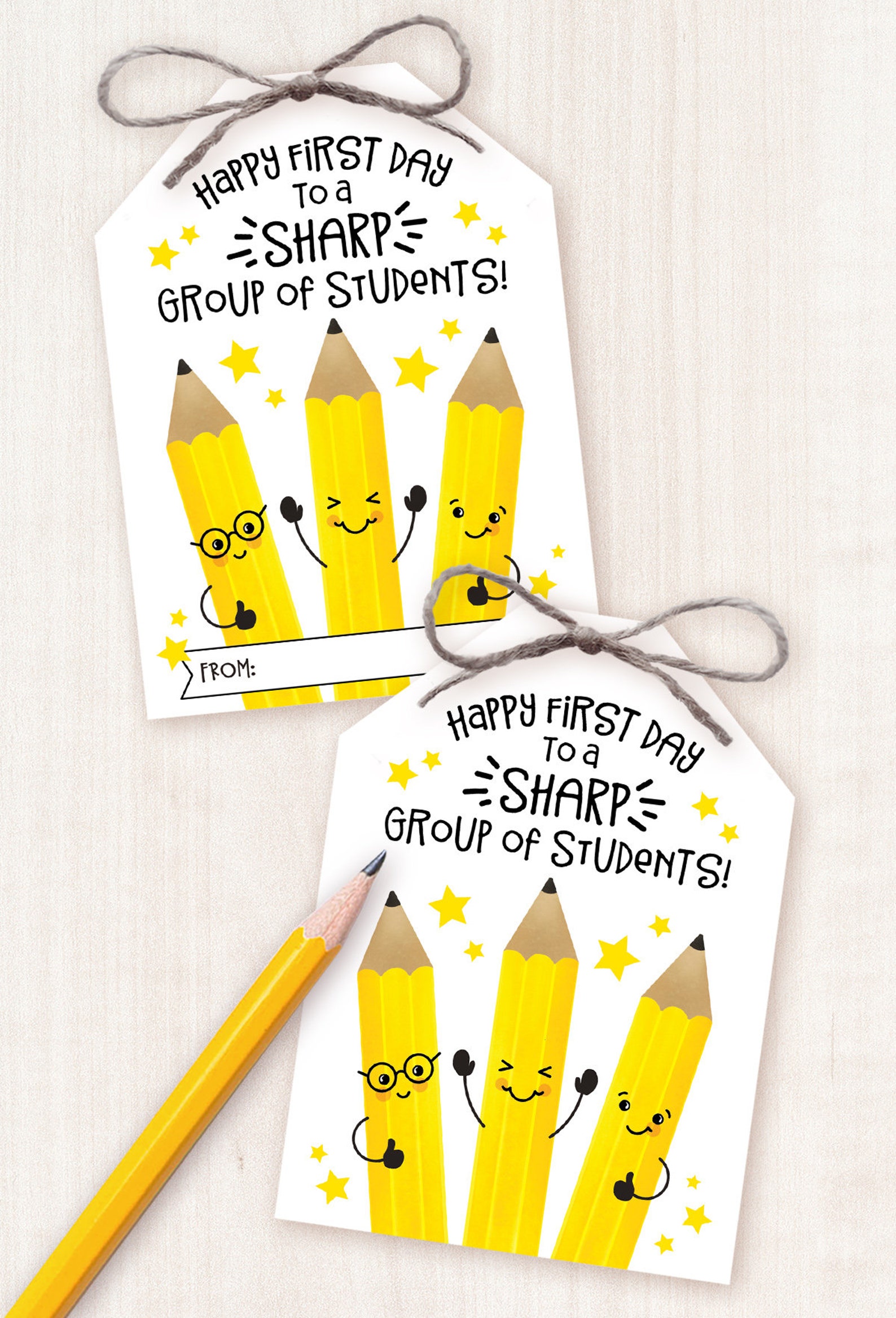 First Day of School Gifts for Students Printable Gift Tags for - Etsy