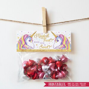 PRINTABLE Valentines for Kids Printable Valentine Treat Bag Toppers ...