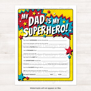 Fathers Day Gift From Kids Fathers Day PRINTABLE Fathers Day Card Gift ...