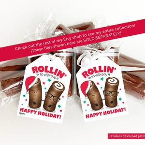 Printable Christmas Break and Winter Break Treat Tag Classroom Swiss ...