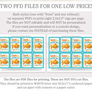 Printable Testing Day Snack Tag Classroom Treat Tag Fish Crackers Snack ...