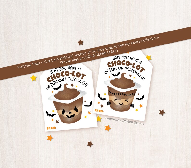 Printable Halloween Tags Trick or Treat Tags Classroom Halloween Party ...