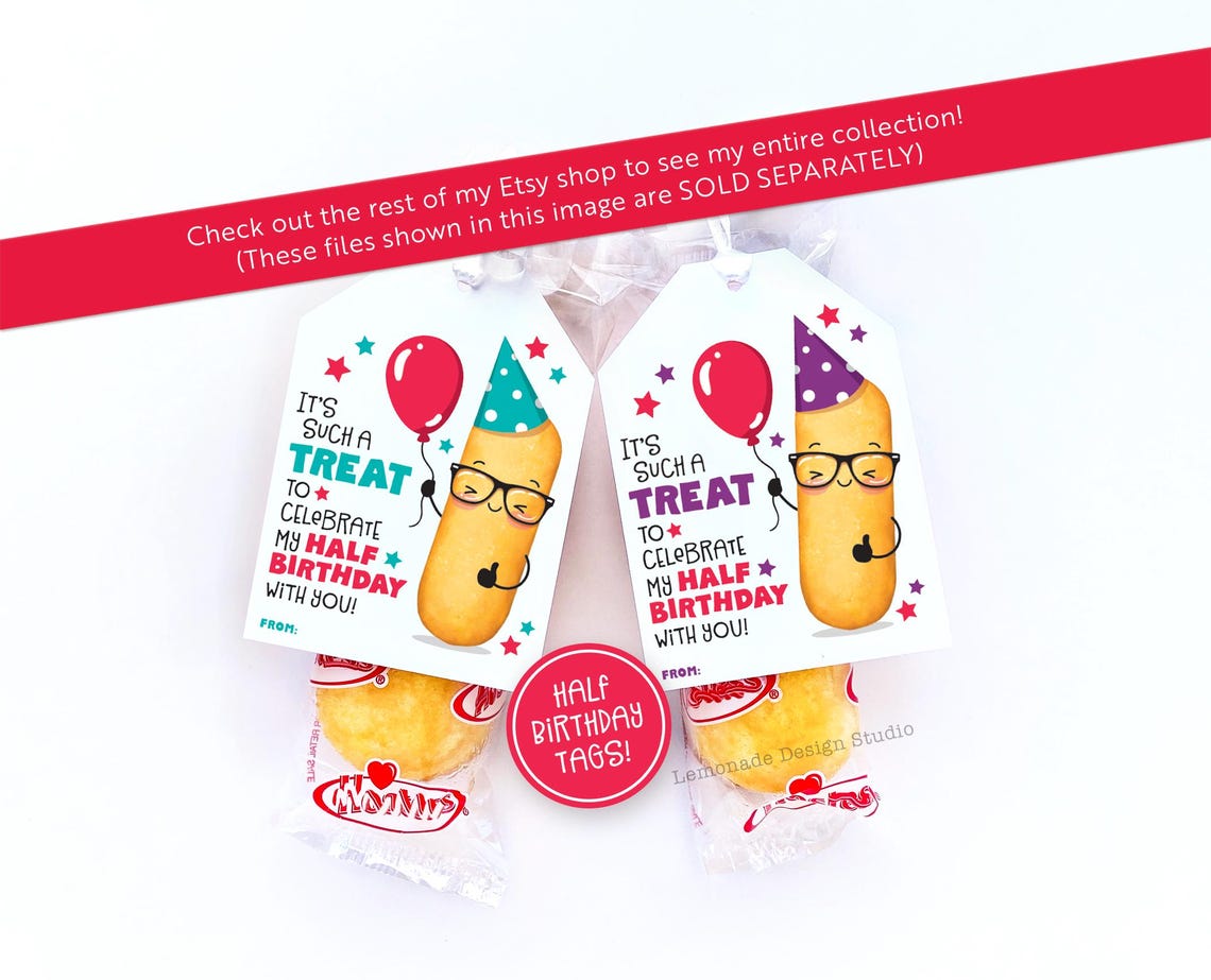 Printable Classroom Birthday Treat Tag Snack Cakes Birthday School ...