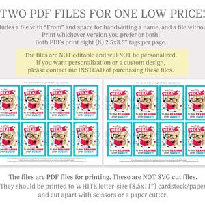 Printable National Library Week Treat Tag Reading Month Rice Crispy ...