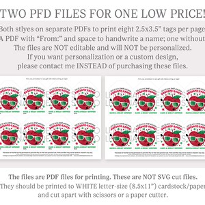 Printable Last Day of School Tag Classroom Treat Tag Applesauce Pouch ...