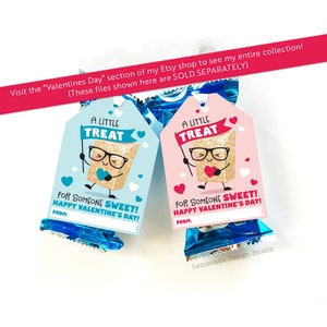 Kids Classroom Valentines Printable Valentine Tags for Crispy Rice ...