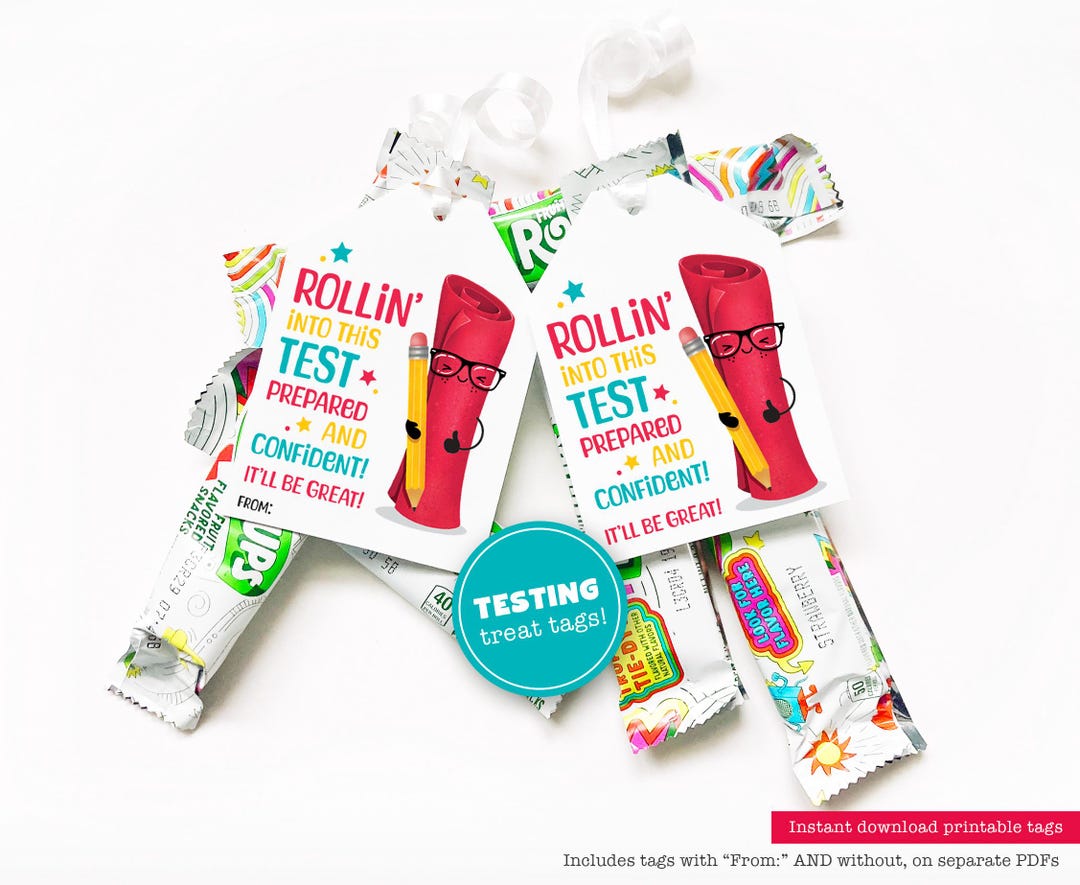 Printable Testing Treat Tag Fruit Rolls Fruit Snack Roll Ups Tags ...