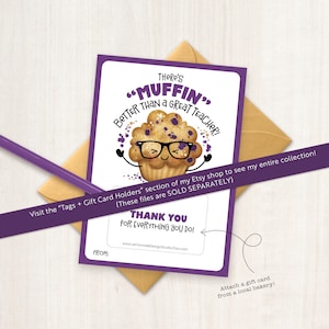 PRINTABLE Cookie Gift Card Holder for Bakery Gift Card Chip Chip Hooray ...