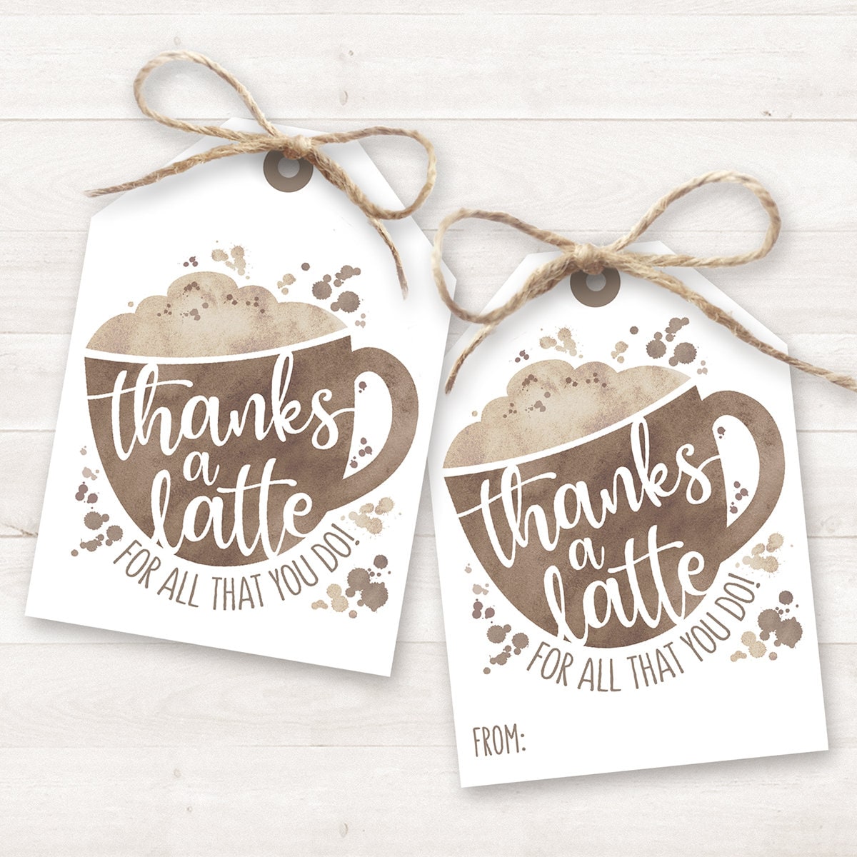 PRINTABLE Teacher Gift Tags Teacher Appreciation Thanks a | Etsy