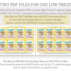 100 Days of School Printable Tag Crispy Rice Treats Classroom Gift for ...