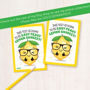 Back to School Printable Lemon Gift Tag for Lemon Candy or Lemonade ...