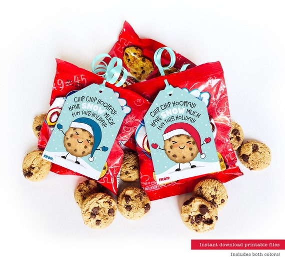 Printable Holiday Treat Tags Classroom Treat Bag Christmas Tags ...